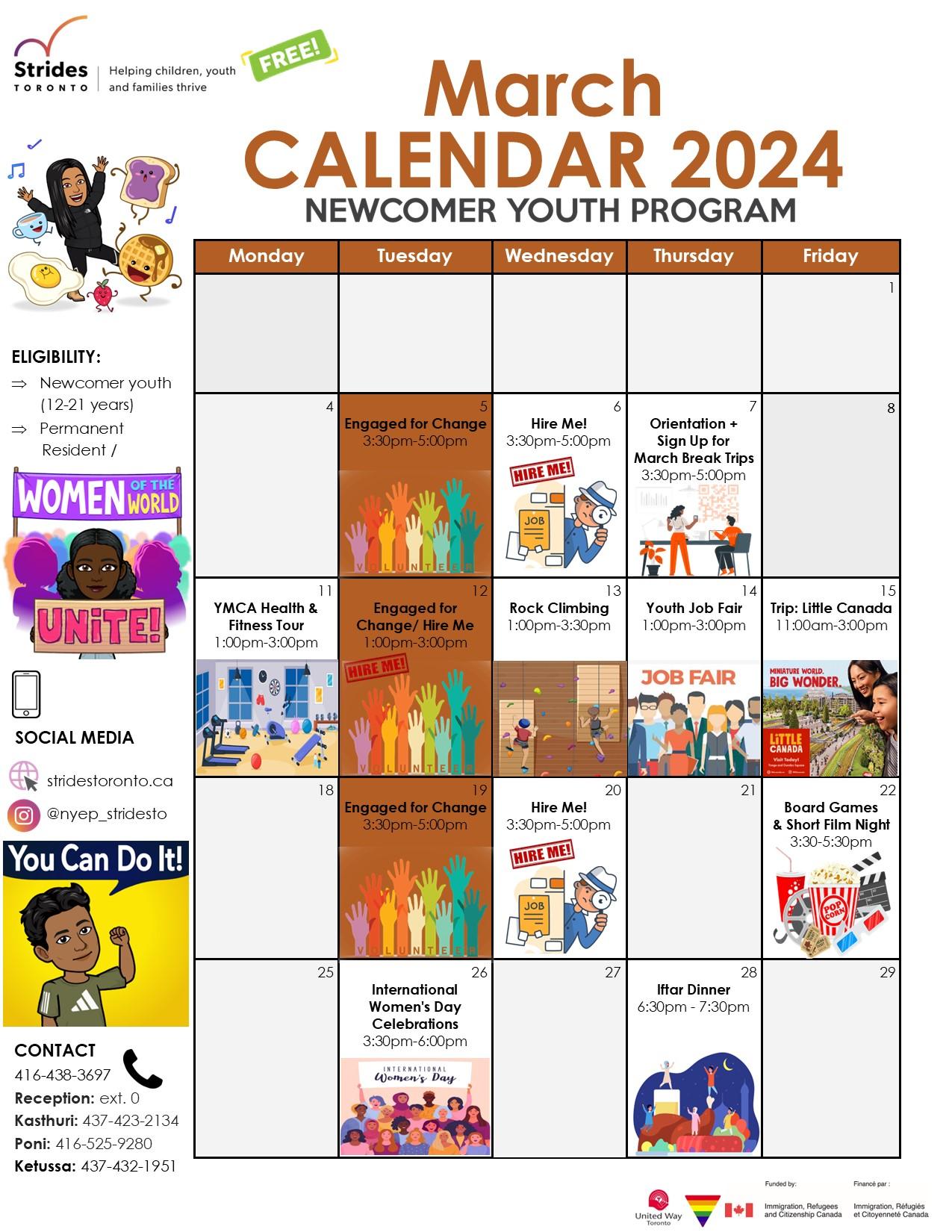 Agency Program Calendars - Toronto East Quadrant Local Immigration ...